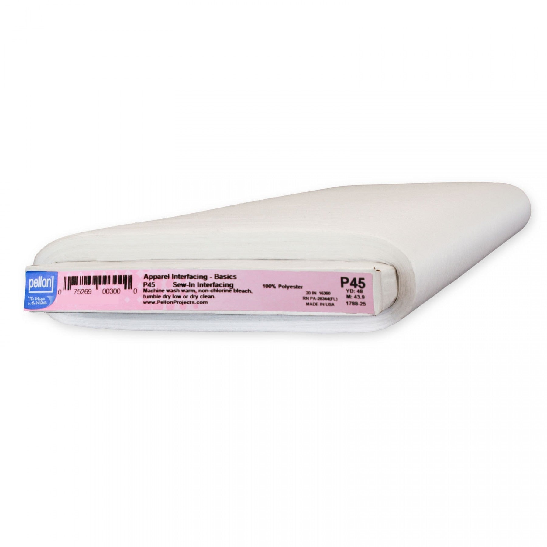 Pellon Sew-In Lightweight Interfacing – 20" x 48 Yds Bolt | White ...