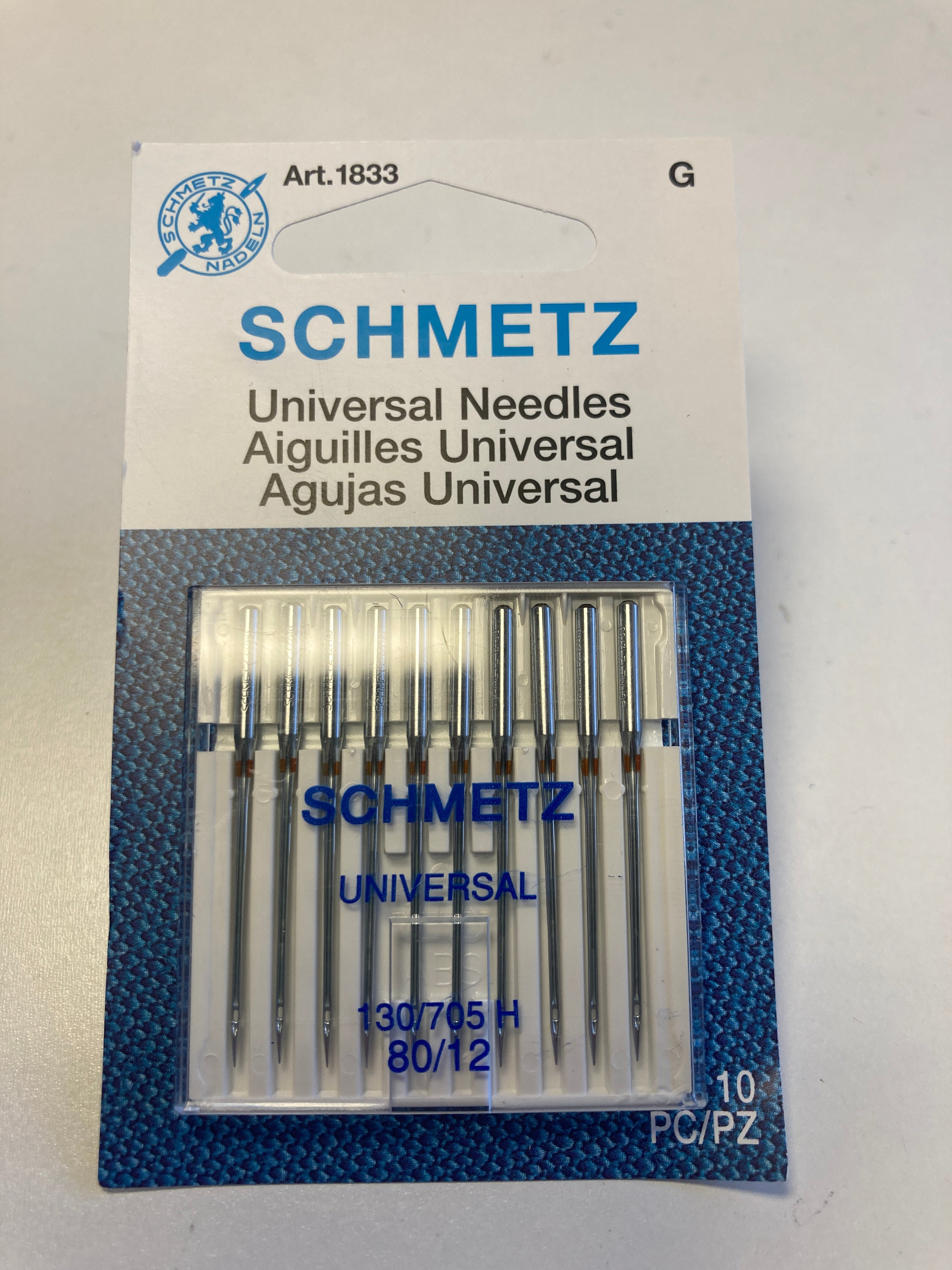 Machine Needles - Universal 80/12 (10 count) – Sewing Studio Fabrics